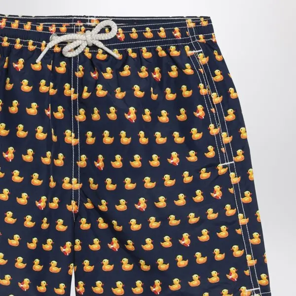 MC2 SAINT BARTH Jean Lighting Swim Shorts With Ducks Print