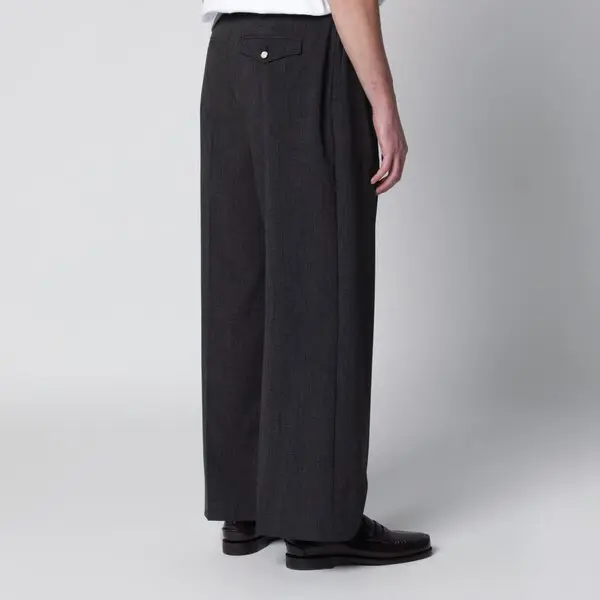 THESTROY Dark Inno Trousers In Viscose Blend