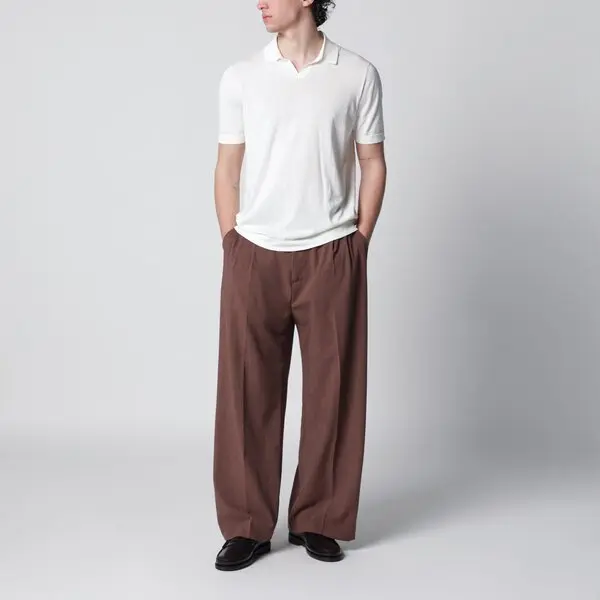 THESTROY The Stroy Brick-colored Inno Trousers In Viscose Blend