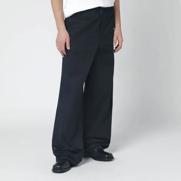 JIL SANDER Midnight Cotton Trousers