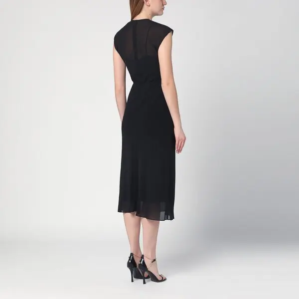 Calvin Klein Midi Dress With Belt And Cut-out Detail