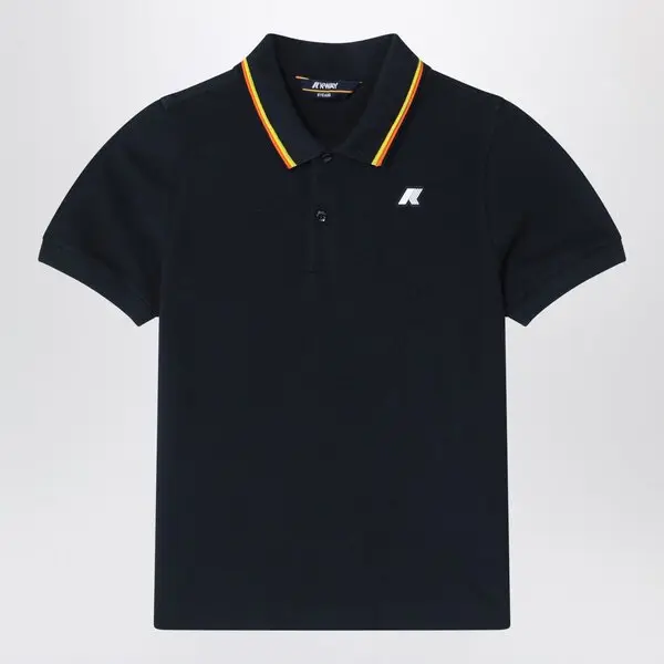 K-WAY Jude Polo In Cotton Piqu - Blue