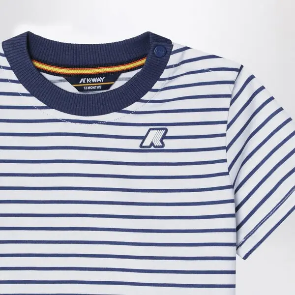 K-WAY Striped Cotton T-shirt And Shorts Set