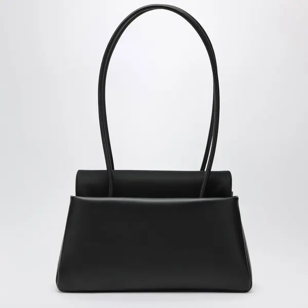 Prada Passage Medium Bag In Leather And Re-nylon - Black