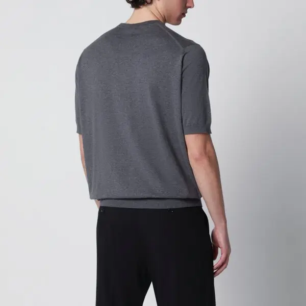 John Smedley Kempton Cotton Sweater - Grey