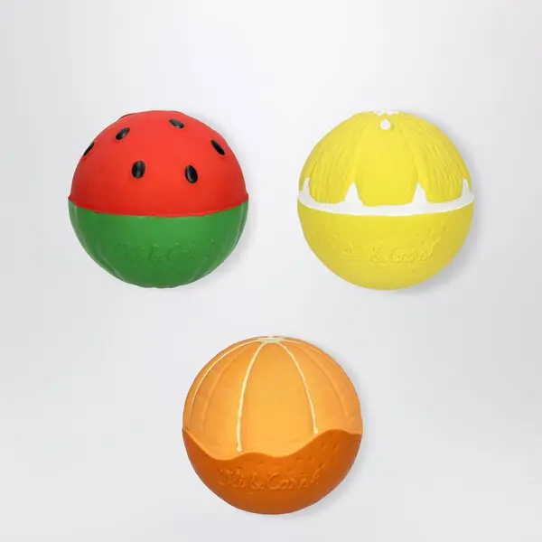 OLI & CAROL Fruit Salad Themed Sensory Balls For Babies - Multicolor
