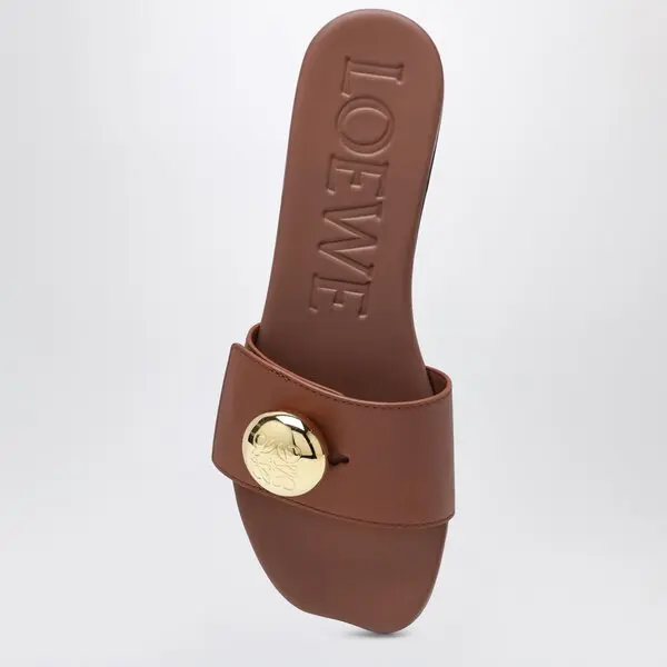 Loewe Leather Pebble Slides
