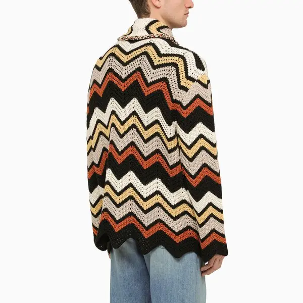 Alanui Zig-zag Crochet Cardigan
