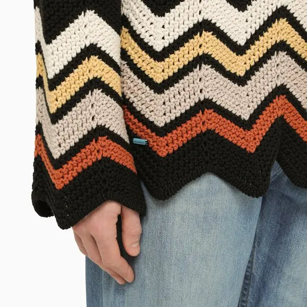 Alanui Zig-zag Crochet Cardigan