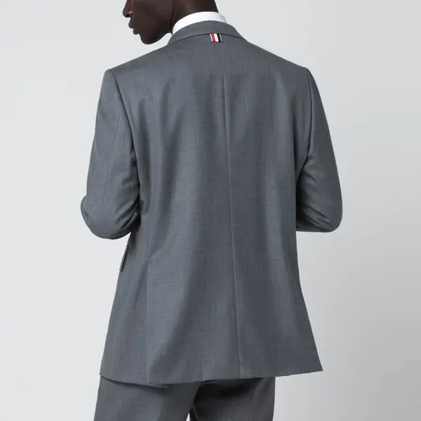 Thom Browne Single-breasted Wool Jacket - Grey