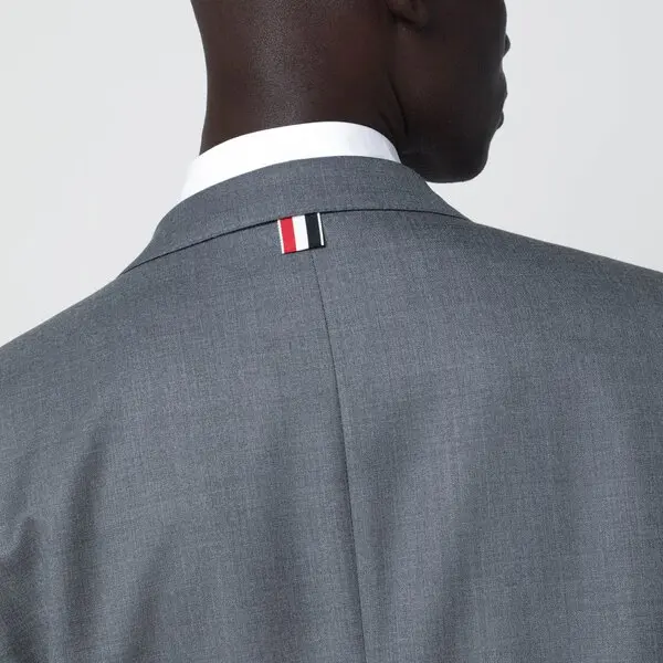 Thom Browne Single-breasted Wool Jacket - Grey