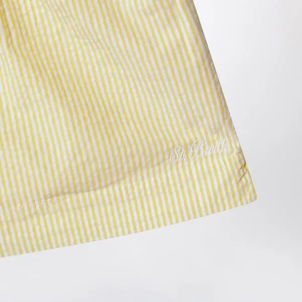MC2 SAINT BARTH Color-block Striped Shorts - Multicolor