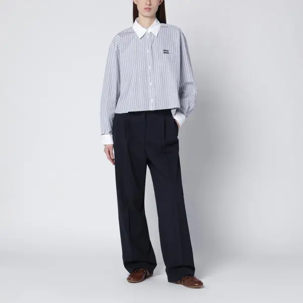 Miu Miu Wool Blend Trousers