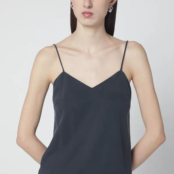 Max Mara Silk V-neck Tank Top