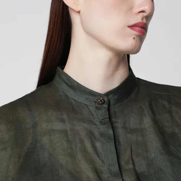 Max Mara Ramie Canvas Shirt