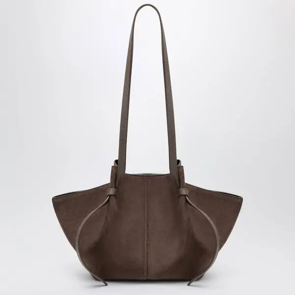 Yuzefi Mochi Bag In Suede Leather - Brown