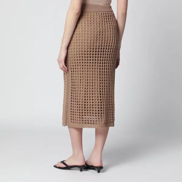 Max Mara Mesh Cotton Maxi Skirt