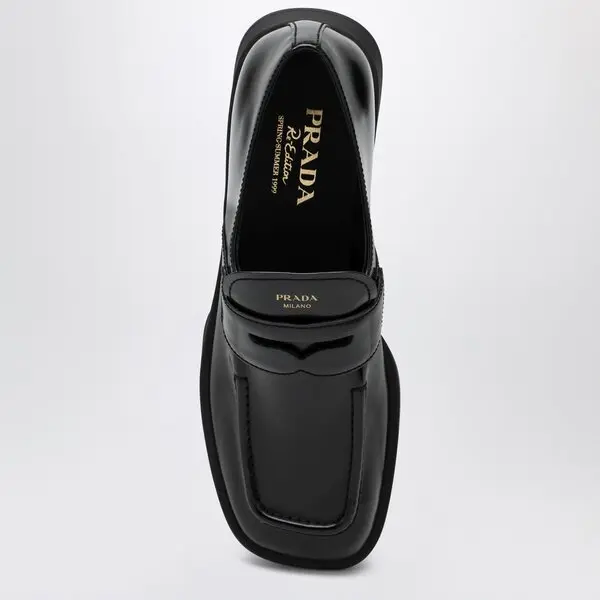 Prada Brushed Leather Loafers
