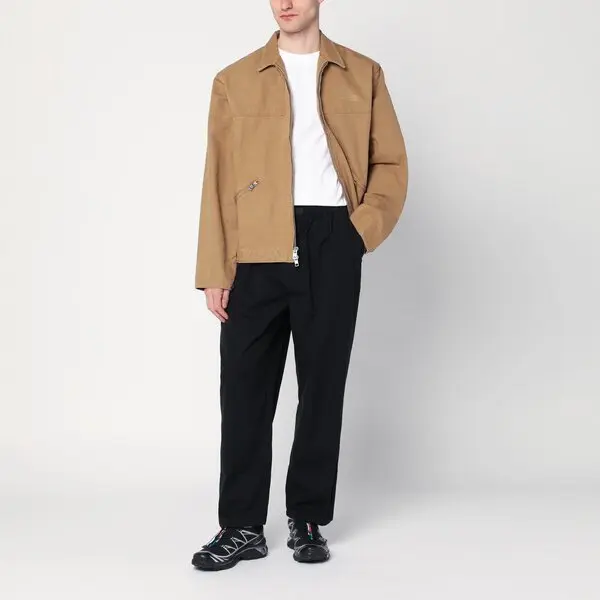 The North Face Cotton Canvas Zip-up Jacket With Embroidered Logo