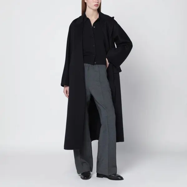 Max Mara Navy Wool-blend Cardigan - Blue