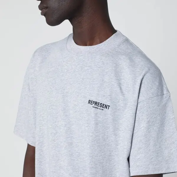 REPRESENT Cotton T-shirt With Logo - Grey