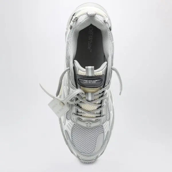 OFF-WHITE™ Be Right Back" Silver Sneakers