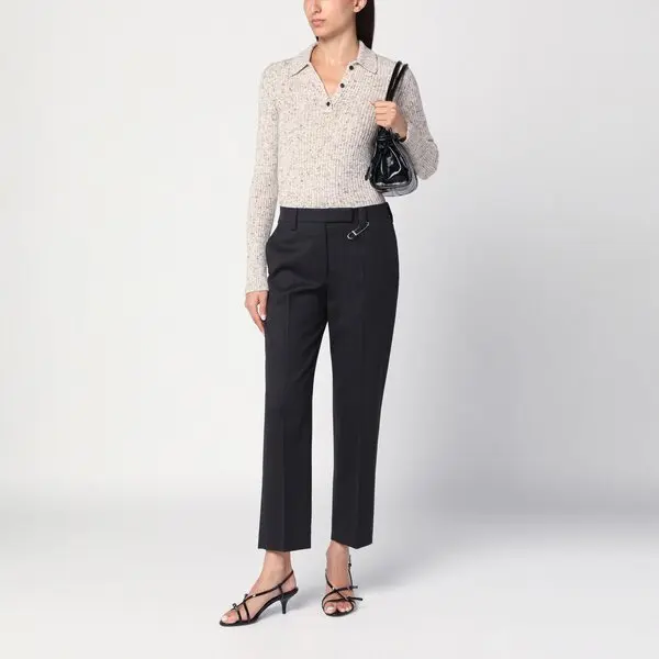Prada Anthracite Wool Trousers