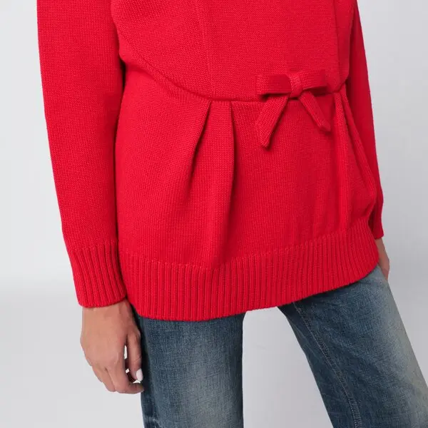 Prada Wool Sweater With Bow Detail