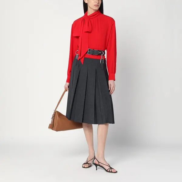 Prada Silk Blouse With Scarf Detail