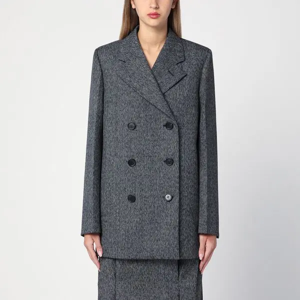 Prada Double-breasted Prince Of Wales Jacket