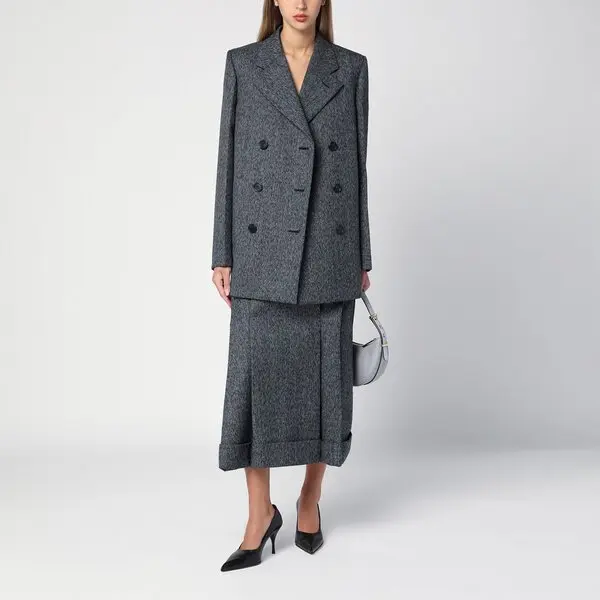 Prada Double-breasted Prince Of Wales Jacket