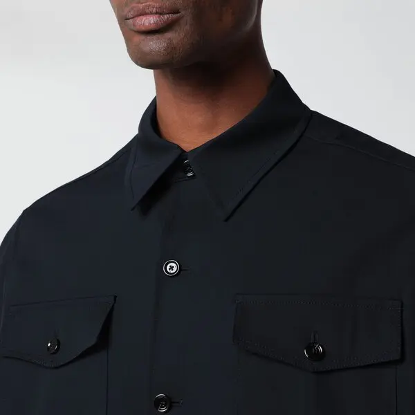 LARDINI Virgin Wool Shirt Jacket