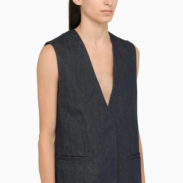 Amiri Cotton Denim Waistcoat