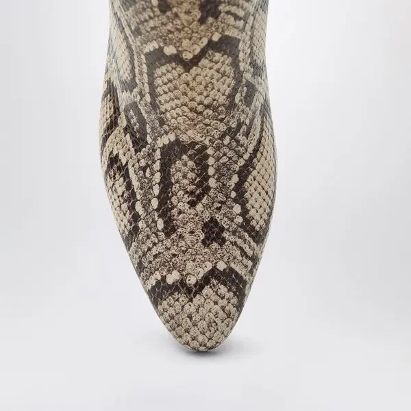 Paris Texas Lavinia Python-printed Leather Boots