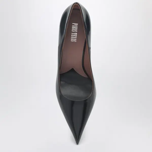 Paris Texas Vera 85 Leather Pumps - Black