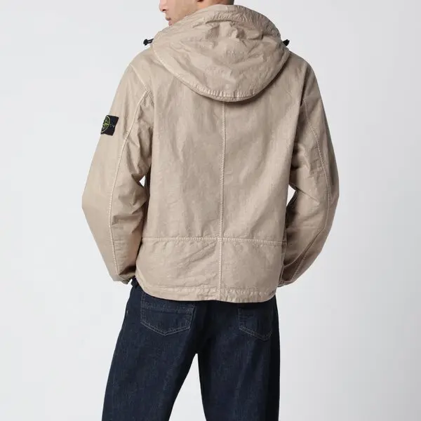 Stone Island Nylon Zip Jacket With Hood