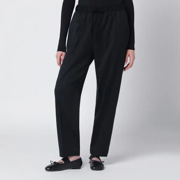MAISON MARGIELA Wool Blend Trousers With Drawstring Waist