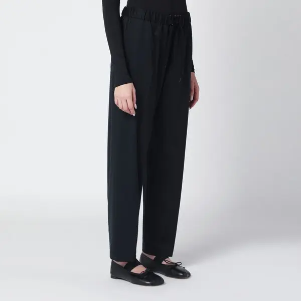 MAISON MARGIELA Wool Blend Trousers With Drawstring Waist