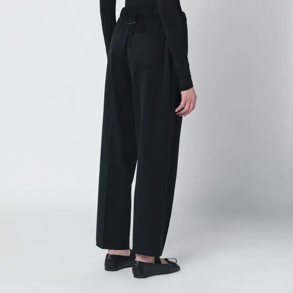 MAISON MARGIELA Wool Blend Trousers With Drawstring Waist