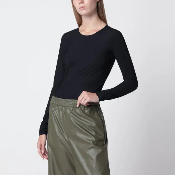 MAISON MARGIELA Crew-neck Long-sleeve Bodysuit - Black