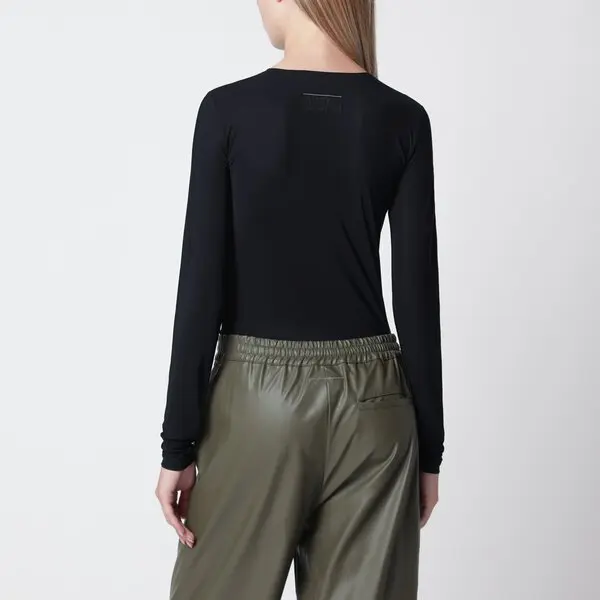 MAISON MARGIELA Crew-neck Long-sleeve Bodysuit - Black