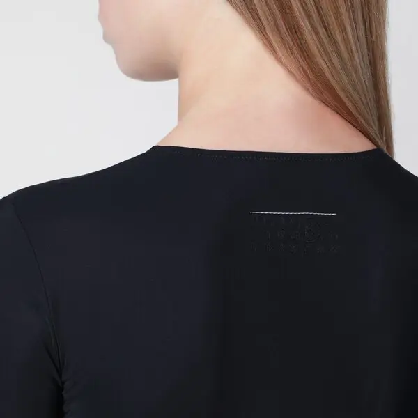 MAISON MARGIELA Crew-neck Long-sleeve Bodysuit - Black
