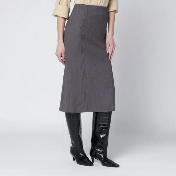 MAISON MARGIELA Wool Midi Skirt