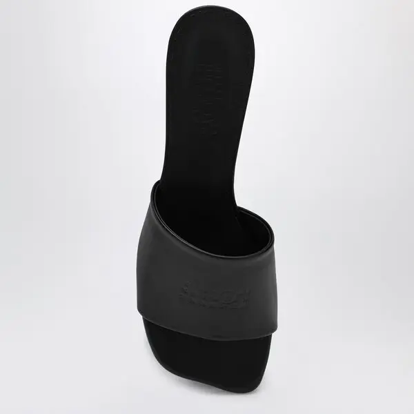 MAISON MARGIELA Nappa Leather Slip-on Sandals With Low Heel - Black