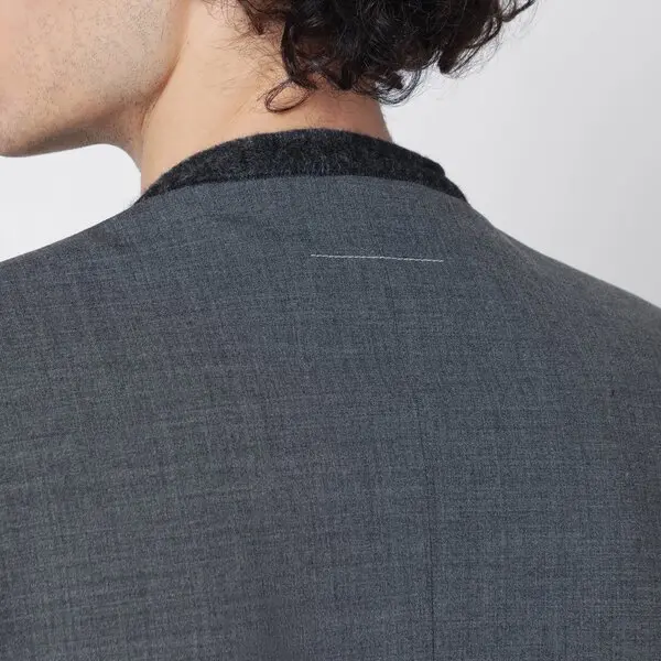 MAISON MARGIELA Mélange Wool-blend Single-breasted Jacket