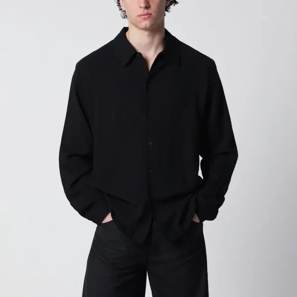 Séfr Sense Wool-blend Crêpe Shirt