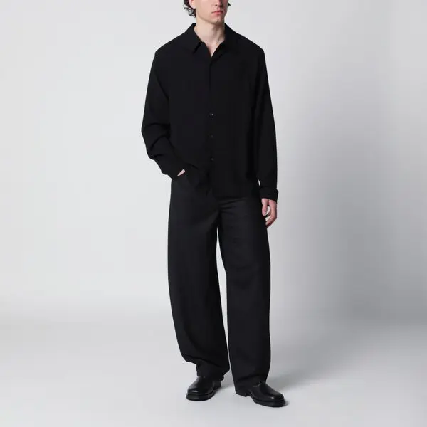 Séfr Sense Wool-blend Crêpe Shirt