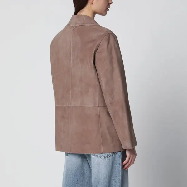 Max Mara Single-breasted Suede Jacket
