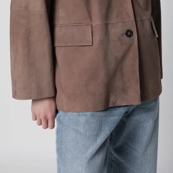 Max Mara Single-breasted Suede Jacket