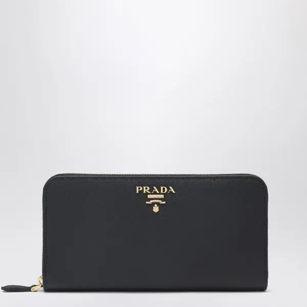 Prada Large Saffiano Wallet - Black